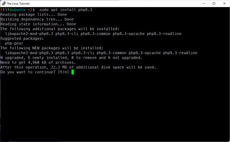 How to Install PHP 8.3 on Ubuntu 22.04 - The Linux Tutorials